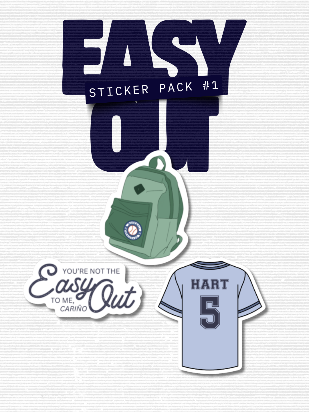 EASY OUT STICKER PACK #1 - Ginger Walls